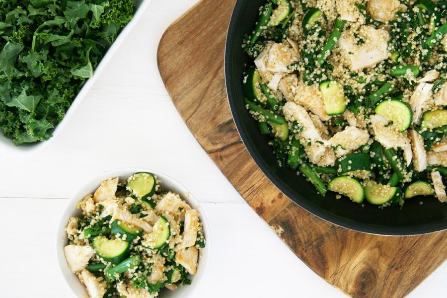 Healthy Homemade Chicken & Kale Stir Fry Dog Food Recipe