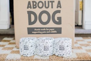 Saving Pets & The Planet: About A Dog Recycled Toilet Paper | Pretty Fluffy